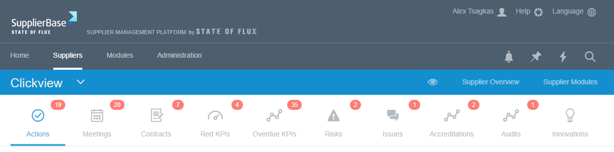 Understand the supplier overview page – SupplierBase