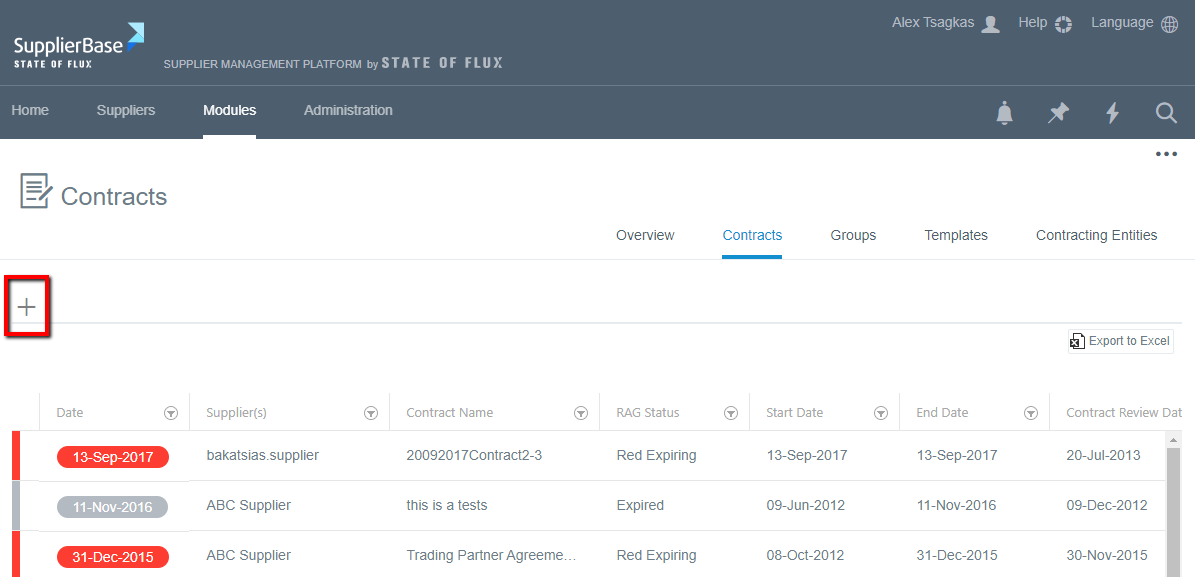 How to add a new contract – SupplierBase