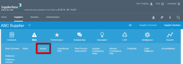 How to add issues – SupplierBase