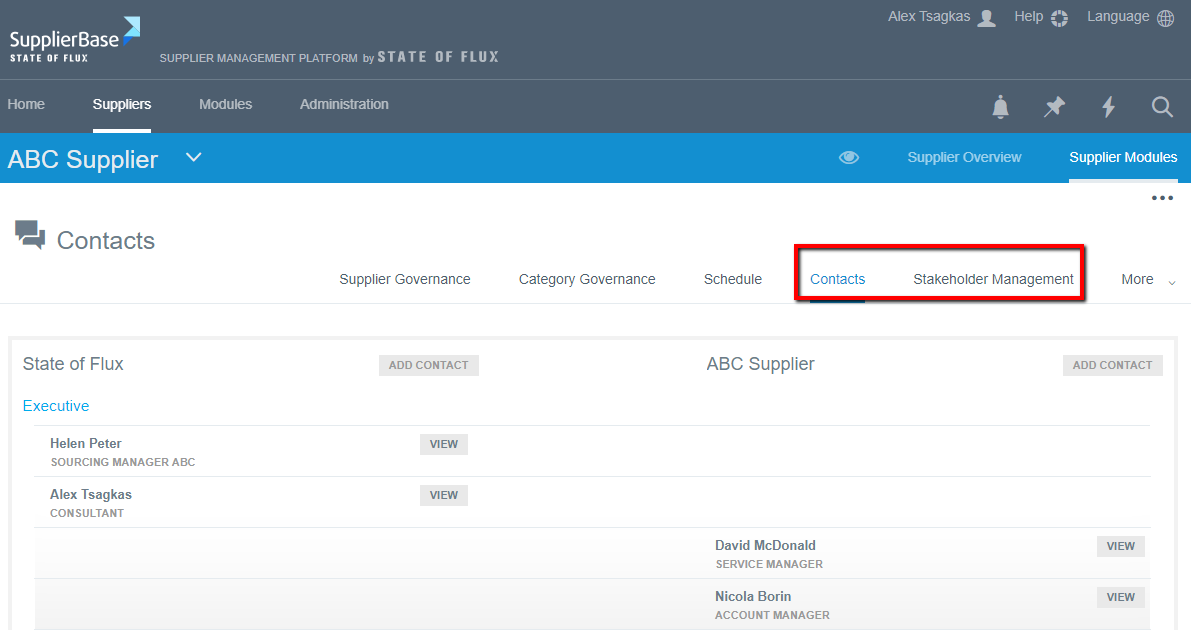 Overview of the Relationship module – SupplierBase