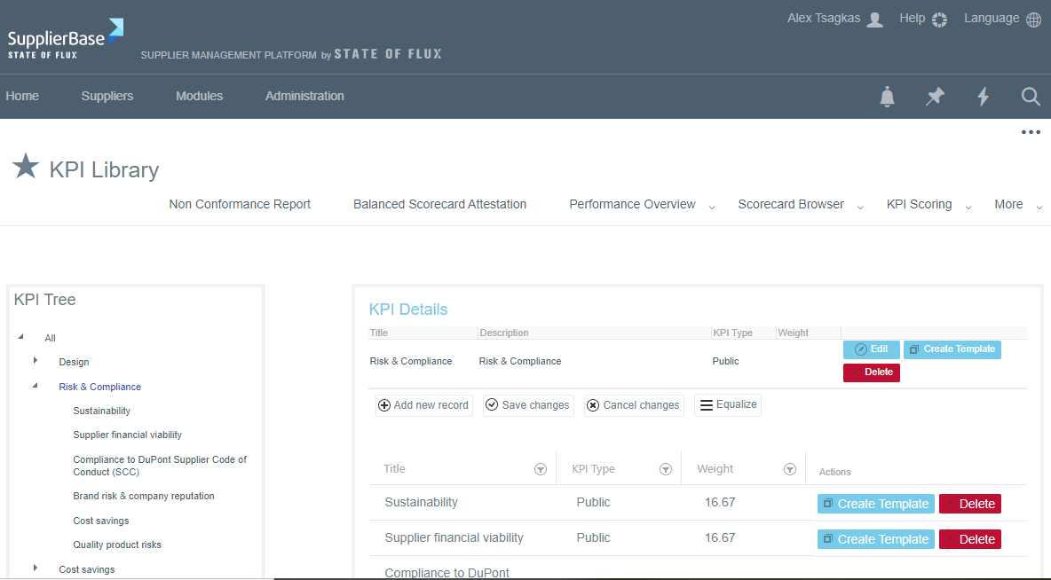 Set up the KPI library – SupplierBase