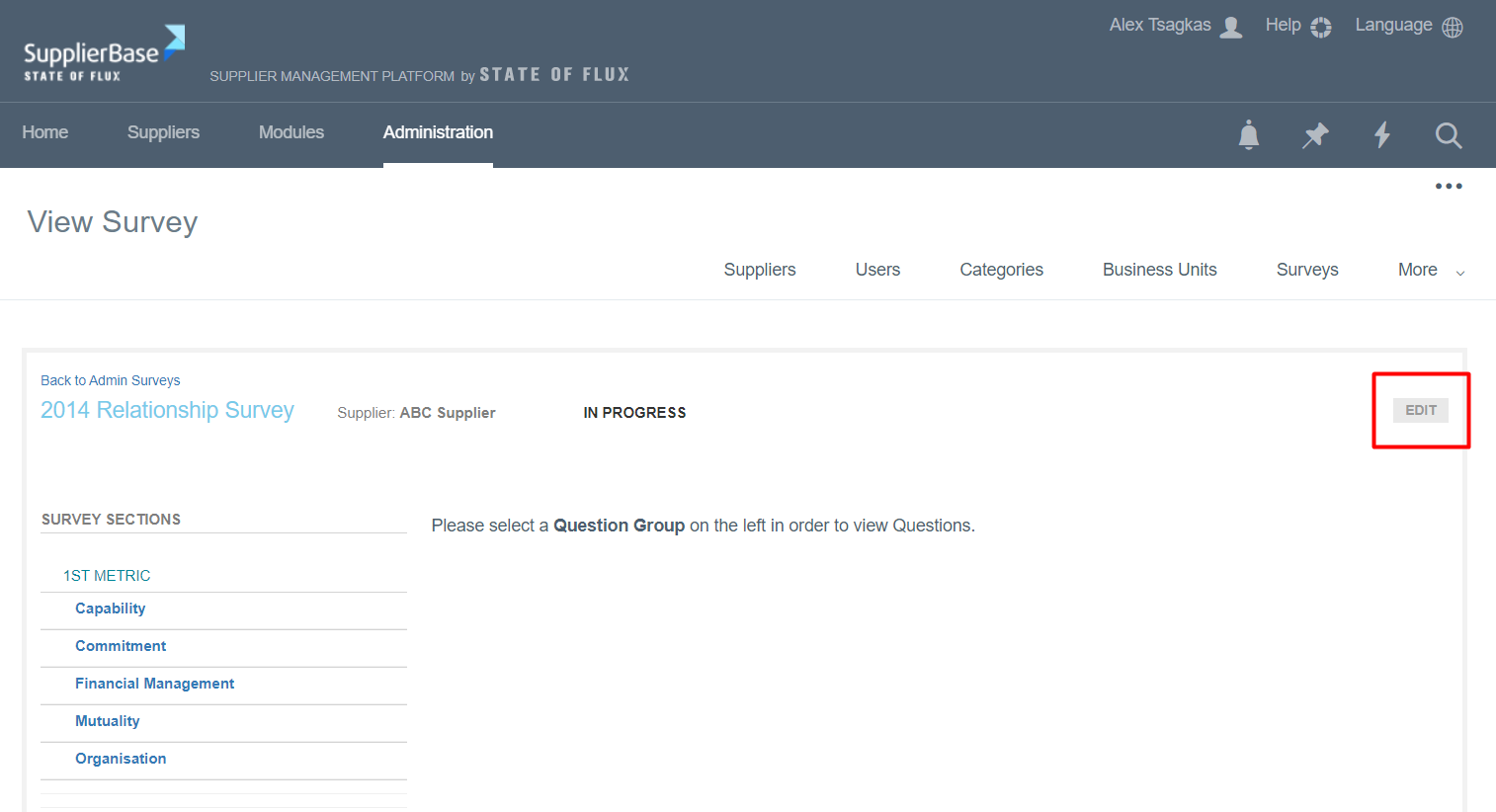 How to close a survey – SupplierBase