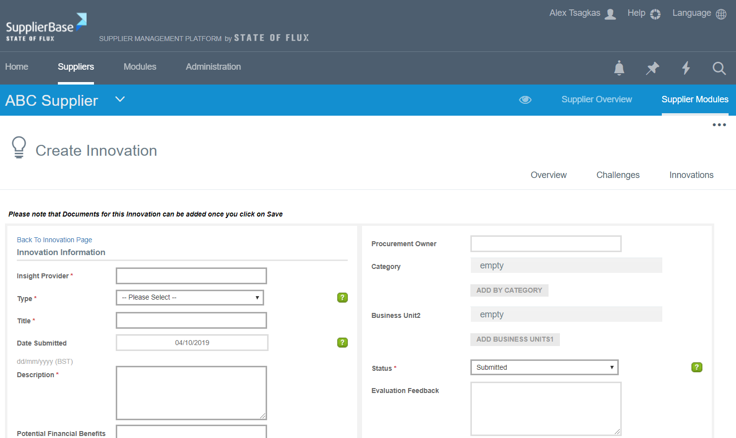 How to add innovations – SupplierBase