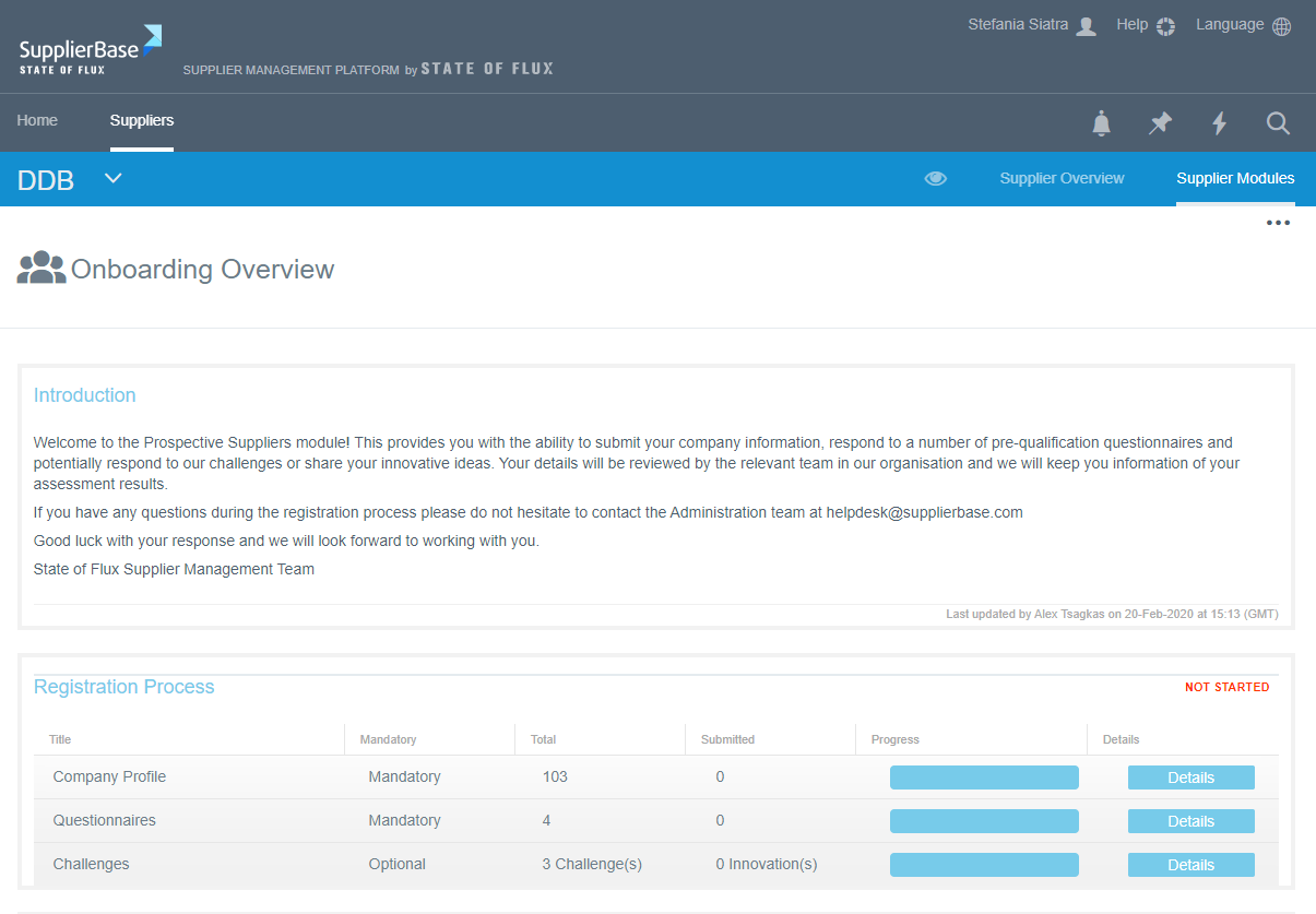 How to register to the Prospective Suppliers module – SupplierBase