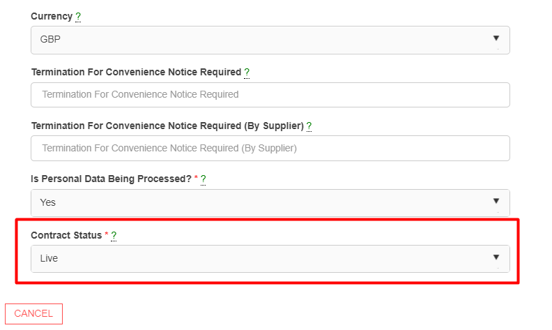 How contracts are flagged as Red, Amber or Green – SupplierBase