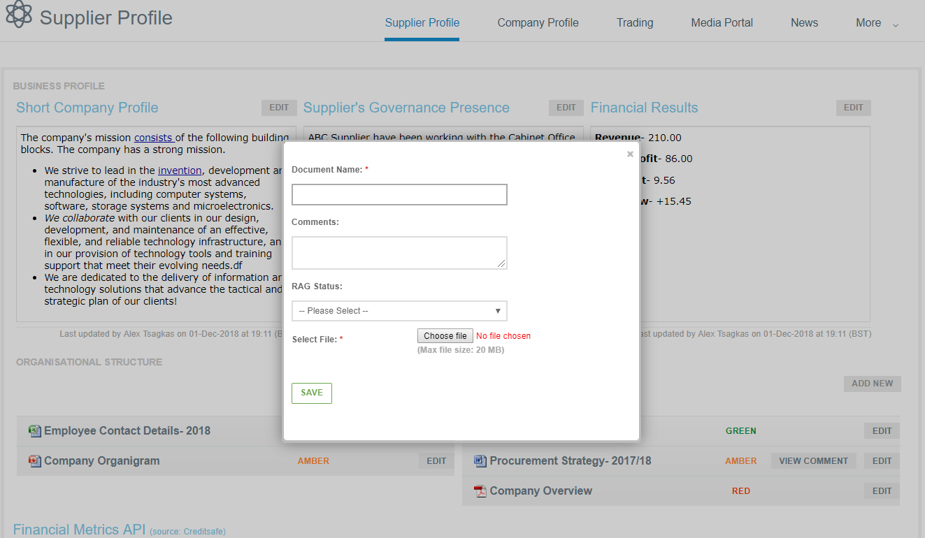 How to edit the supplier profile page – SupplierBase